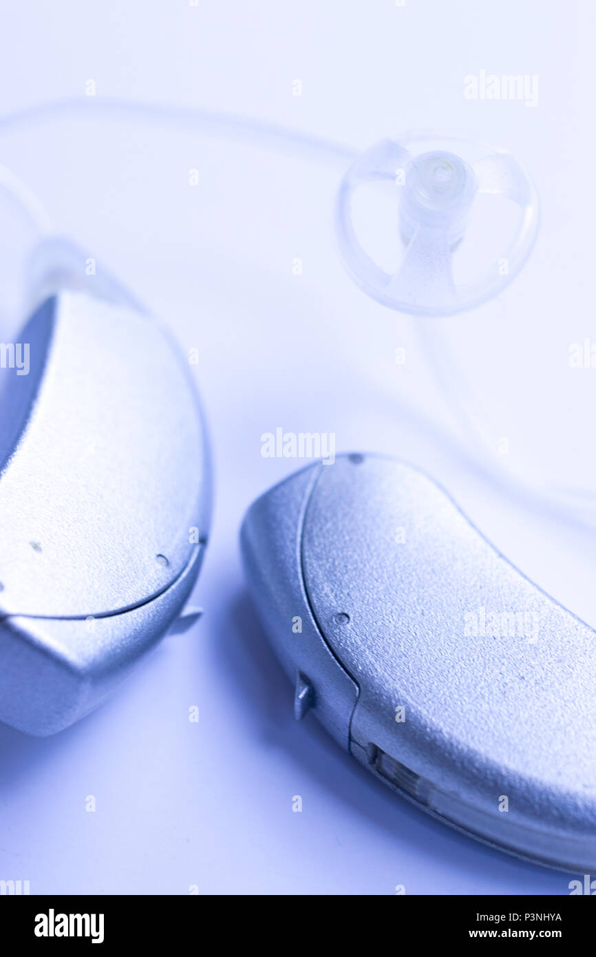 Digital modern technology hearing aid device to help the deaf and har ...