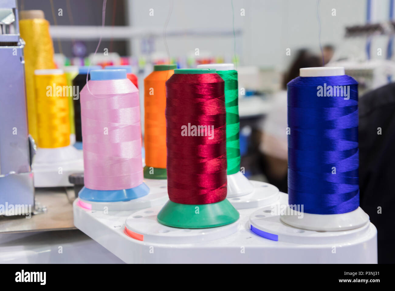 Industrial embroidery machine.For create patterns on textiles Stock ...