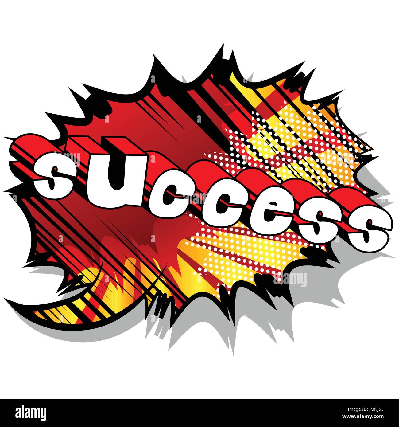 Success - Comic book word on abstract background Stock Vector Image ...