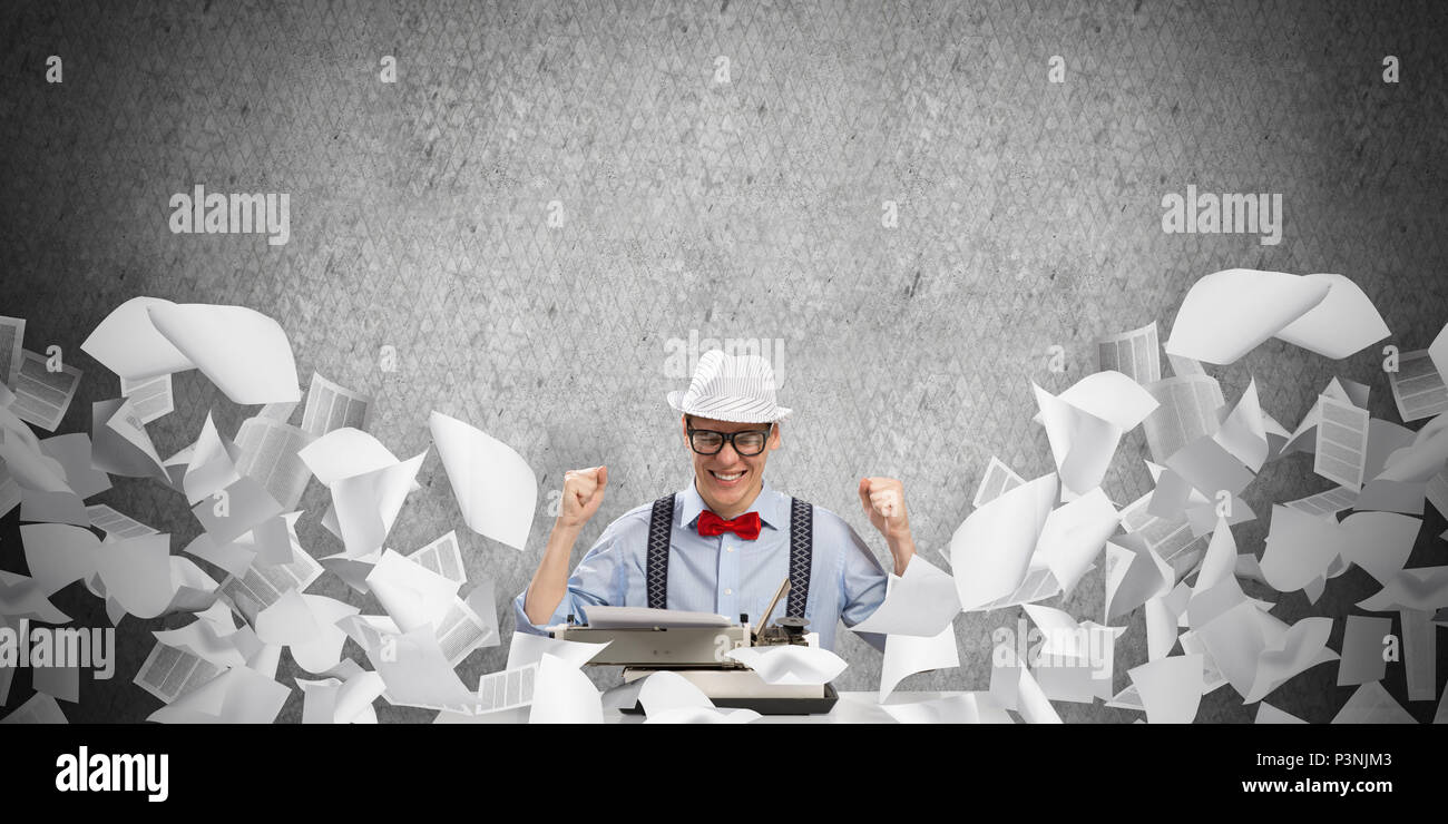 Creative inspiration of young writer Stock Photo - Alamy