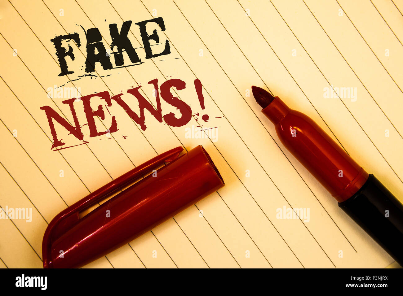 Text sign showing Fake News Motivational Call. Conceptual photo False ...