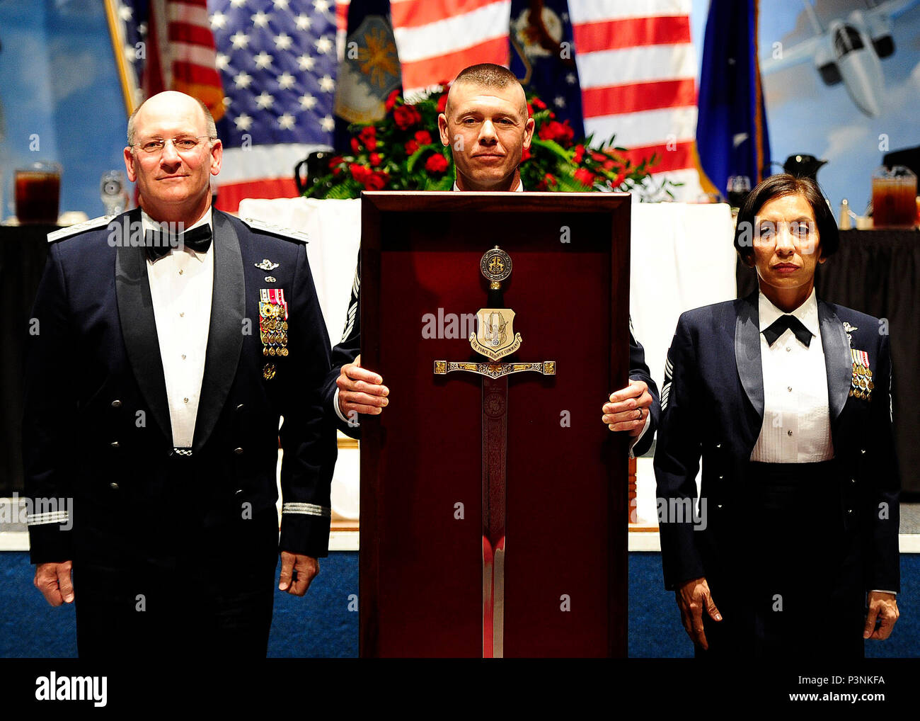 Sergeant at Arms Chief Master Sgt. Paul Tomlinson and CMSgt of the Mess ...