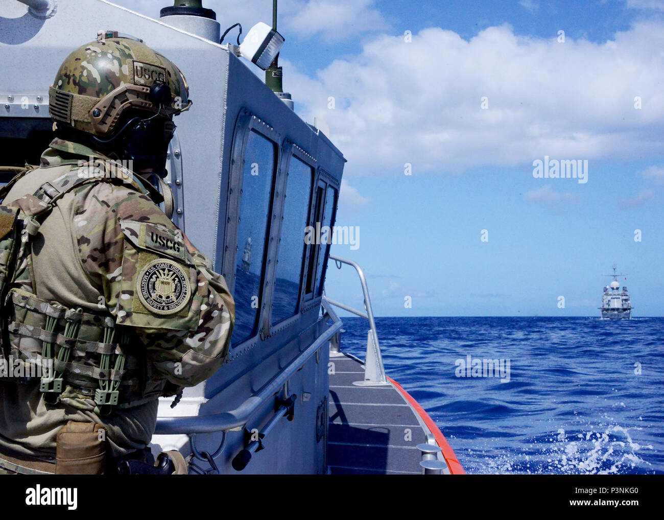 160712-G-MT091-002 PACIFIC OCEAN (July 12, 2016) A member of Maritime ...