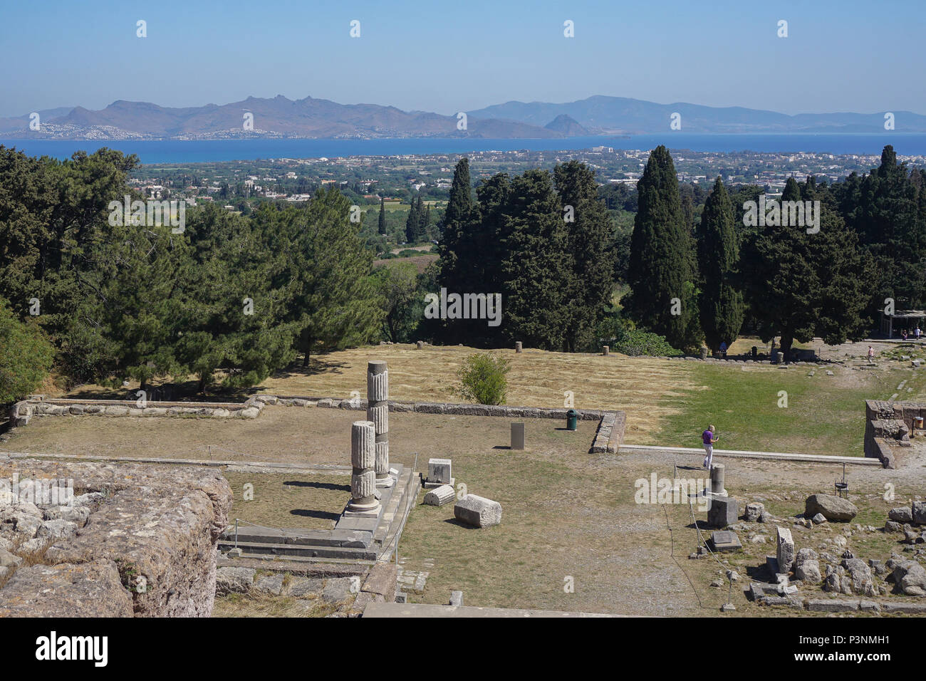 Kos, Greece: View of Turkey across the Aegean Sea, from the ancient ...
