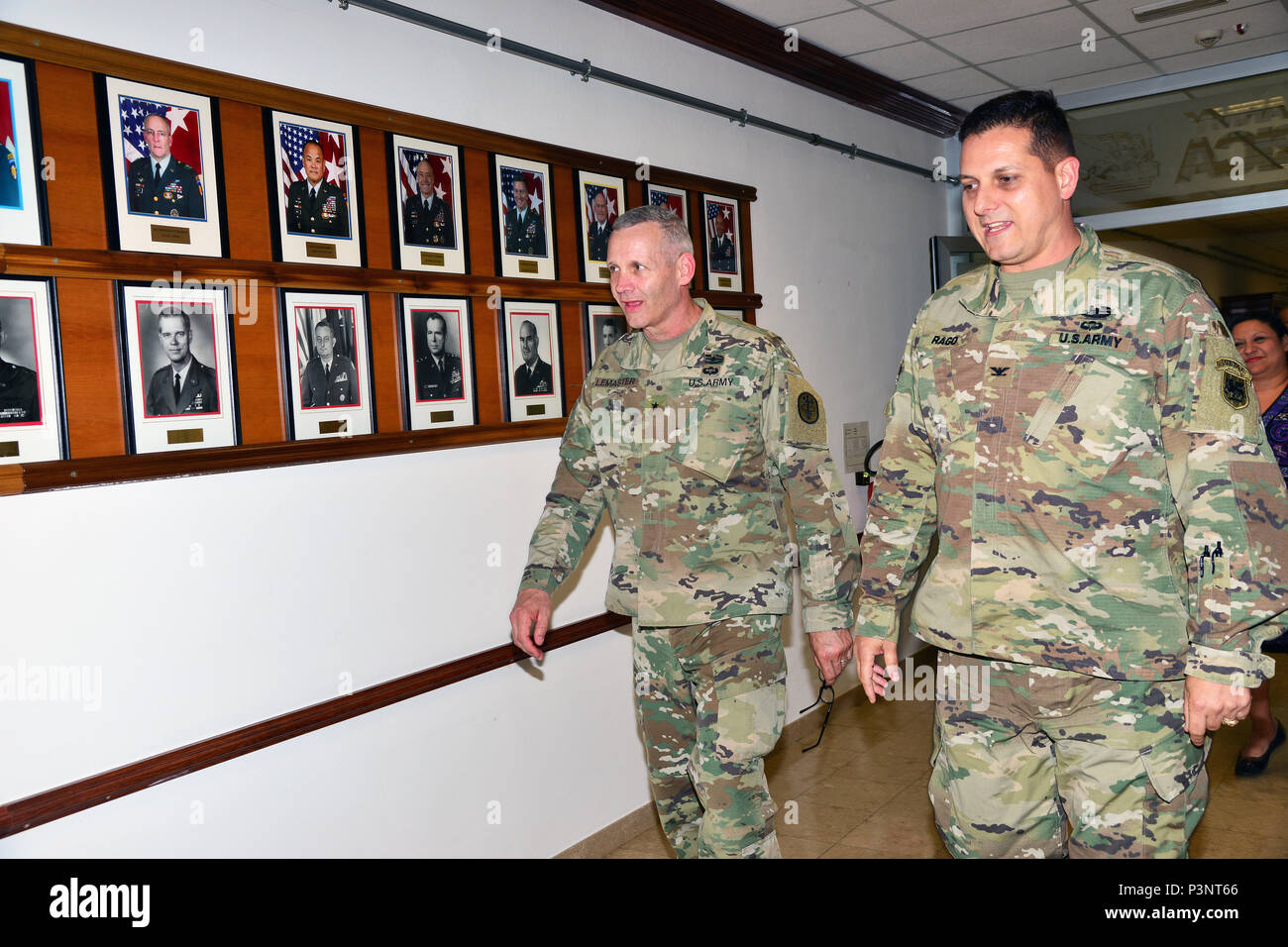 Col. Louis B. Rago (right), chief of staff for U.S. Army Africa; walks ...