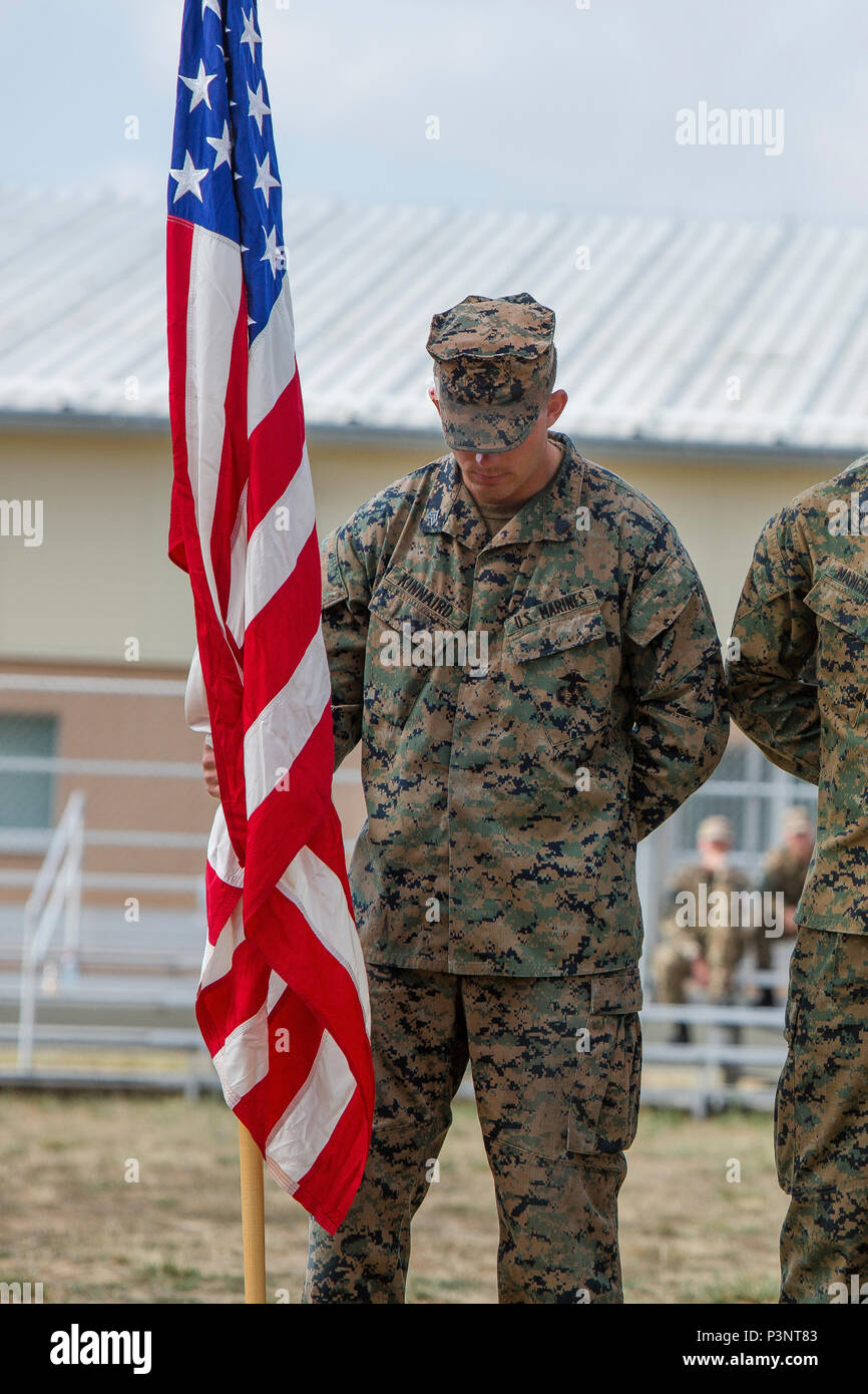 U.S. Marine Corps Sgt. Caleb R. Kinnaird, a squad leader with Black Sea ...