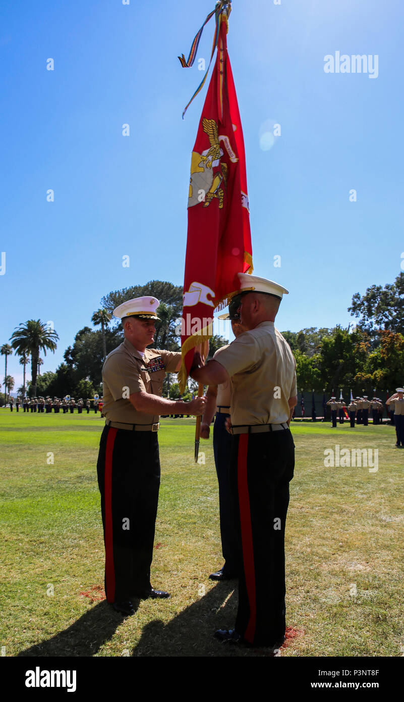 Brigadier General William M. Jurney, left, incoming commanding general ...