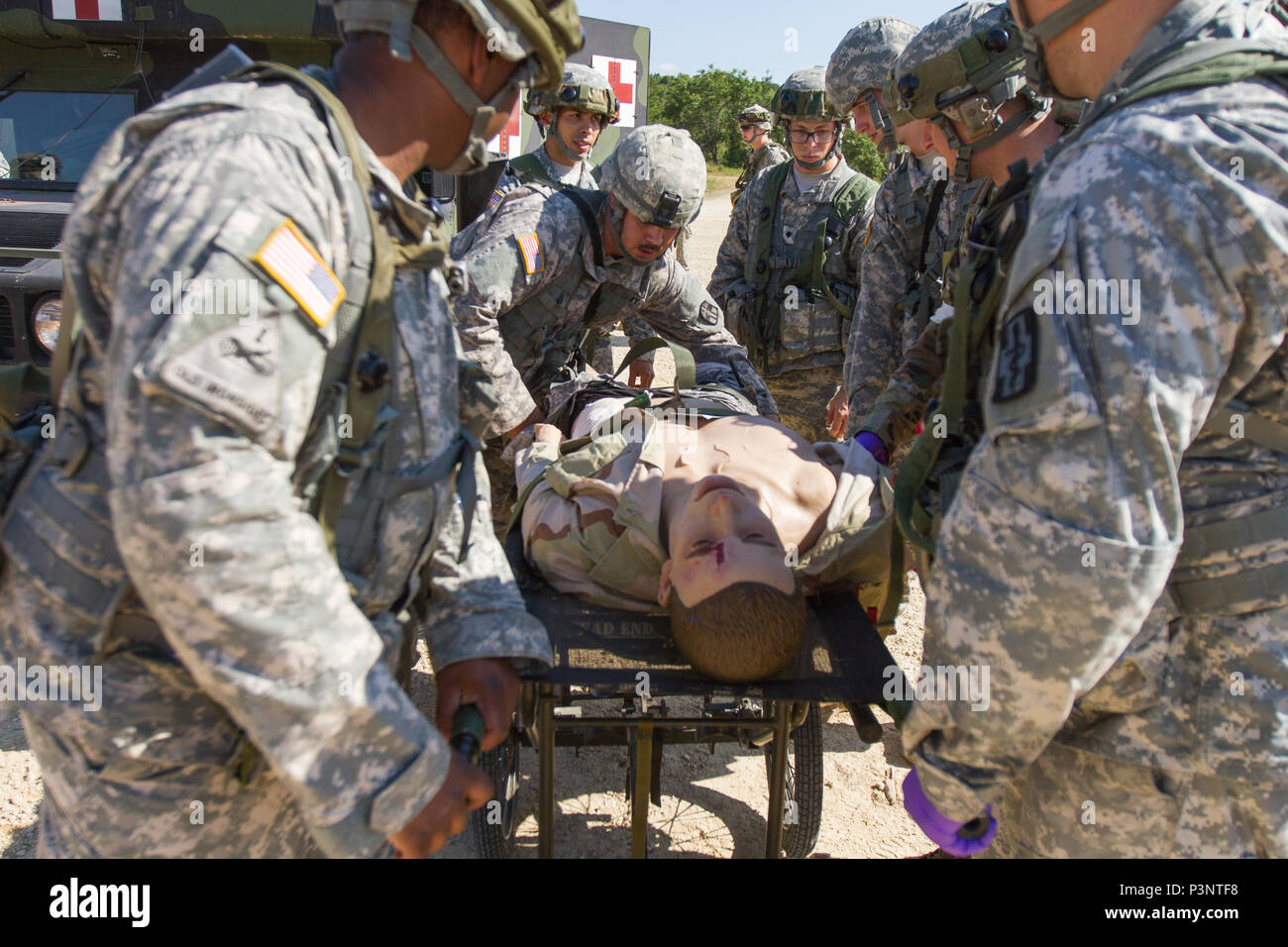 U.S. Army Soldiers from the 452nd Combat Support Hospital, Milwaukee ...