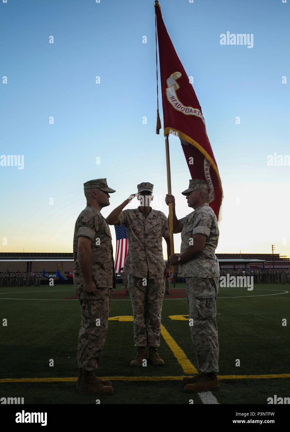 Lt. Col. James S. Tanis (left), the incoming commanding officer of ...