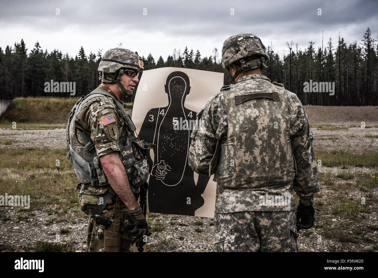 U.S. Army UH-60 Black Hawk helicopter pilots, assigned to 16th Combat ...