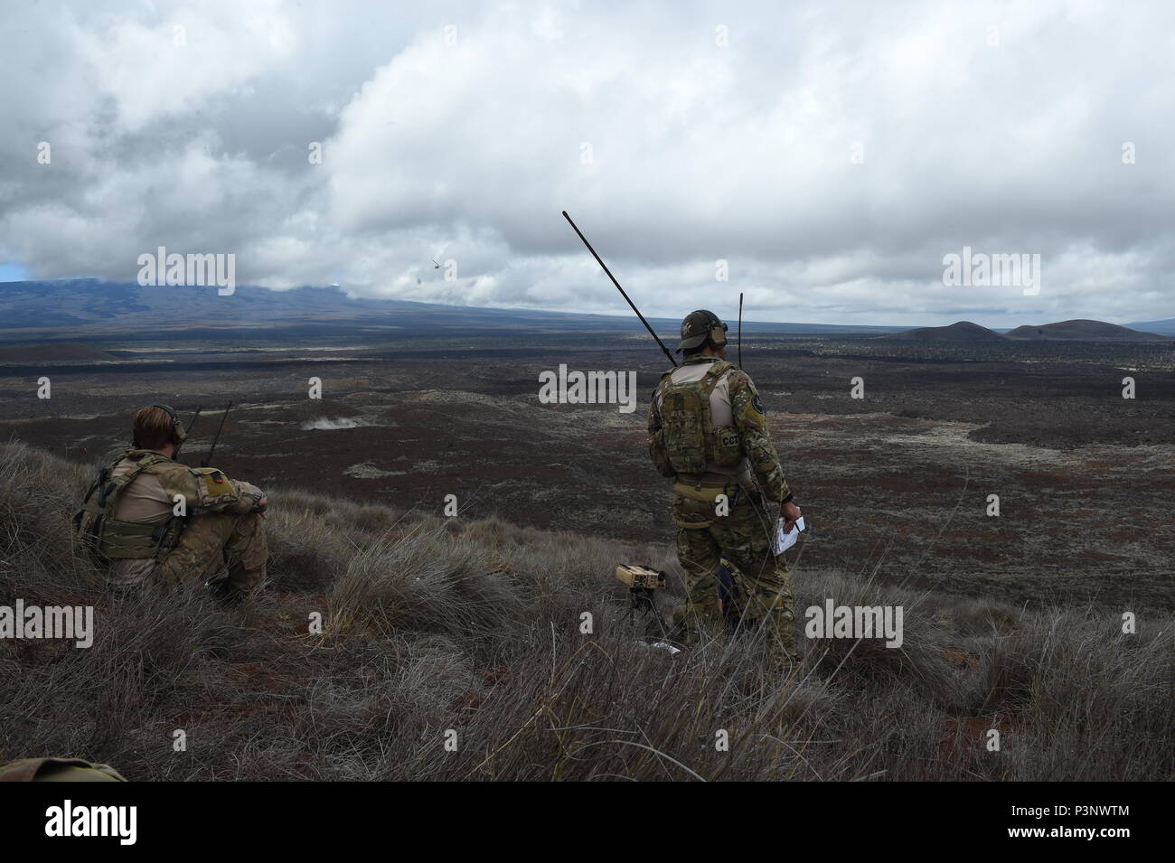 POHAKULOA TRAINING AREA (July 15, 2016) - Combat controllers with the ...