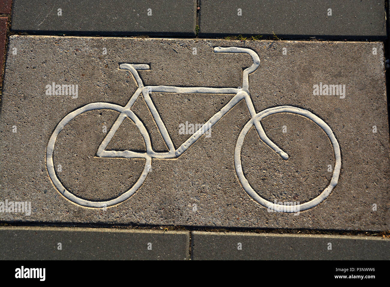Concrete cycle track hi-res stock photography and images - Alamy
