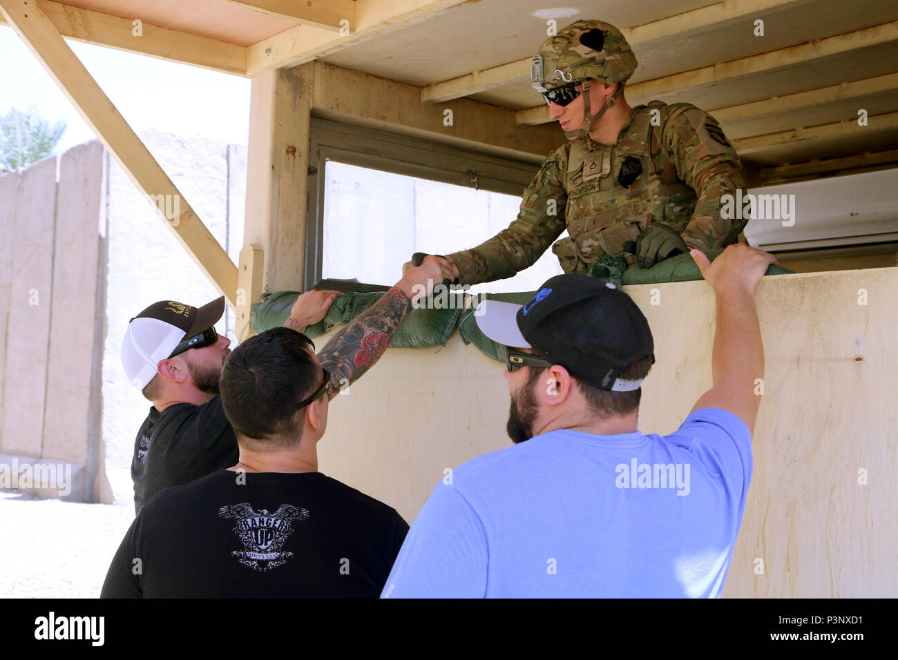 Mat Best, left, CEO of Article 15 Clothing and Army Ranger veteran ...