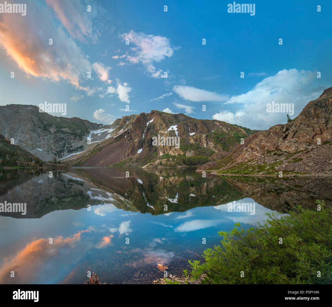 Dana Plateau from Ellery Lake, Sierra Nevada, Inyo National Forest ...