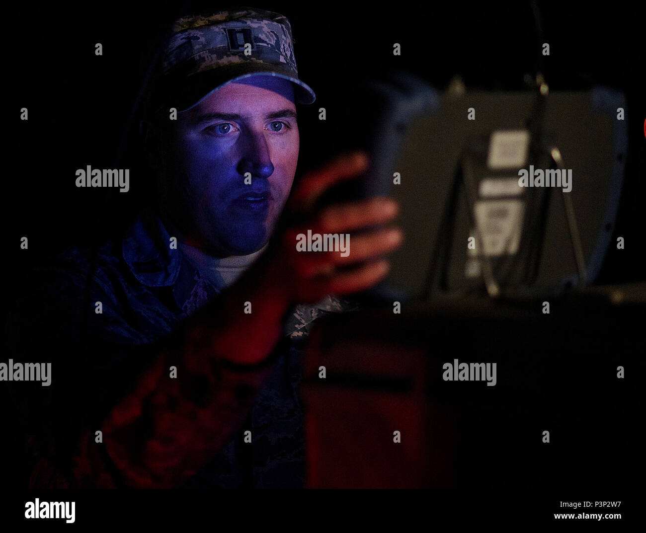 Using minimum light so he can't be seen by exercise Red Flag players ...