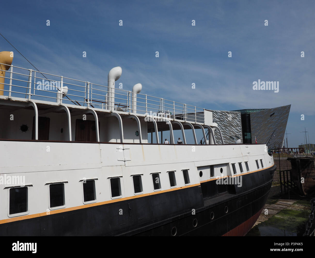 BELFAST, UK - CIRCA JUNE 2018: SS Nomadic tender ship of the White Star ...