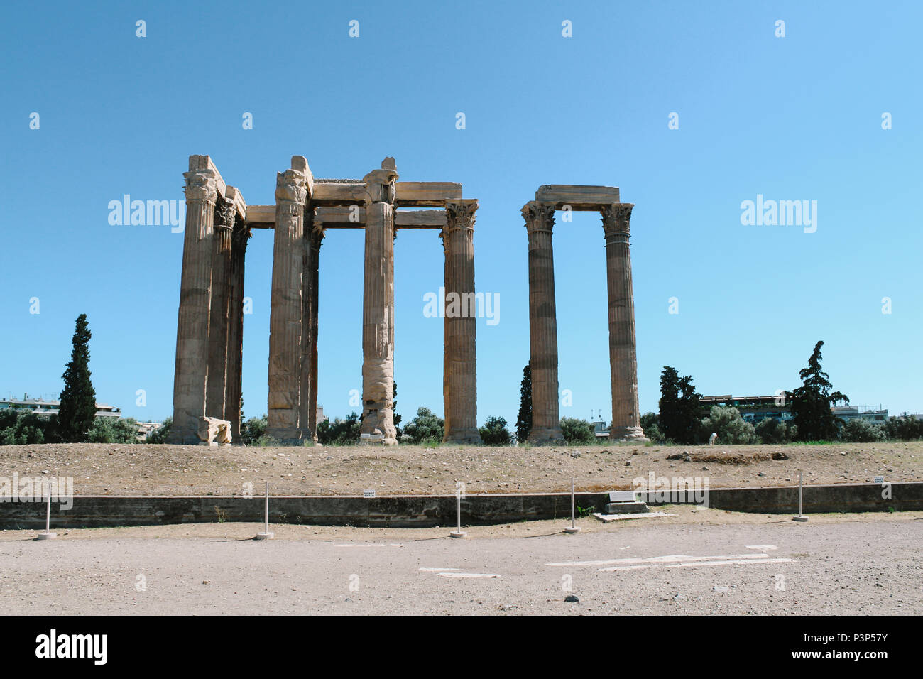 The Temple of Olympian Zeus in Athens, Greece Stock Photo - Alamy