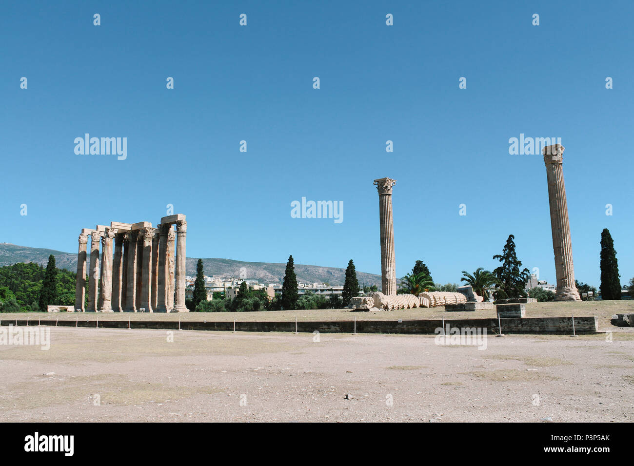 Temple of olympian zeus acropolis hill hi-res stock photography and ...
