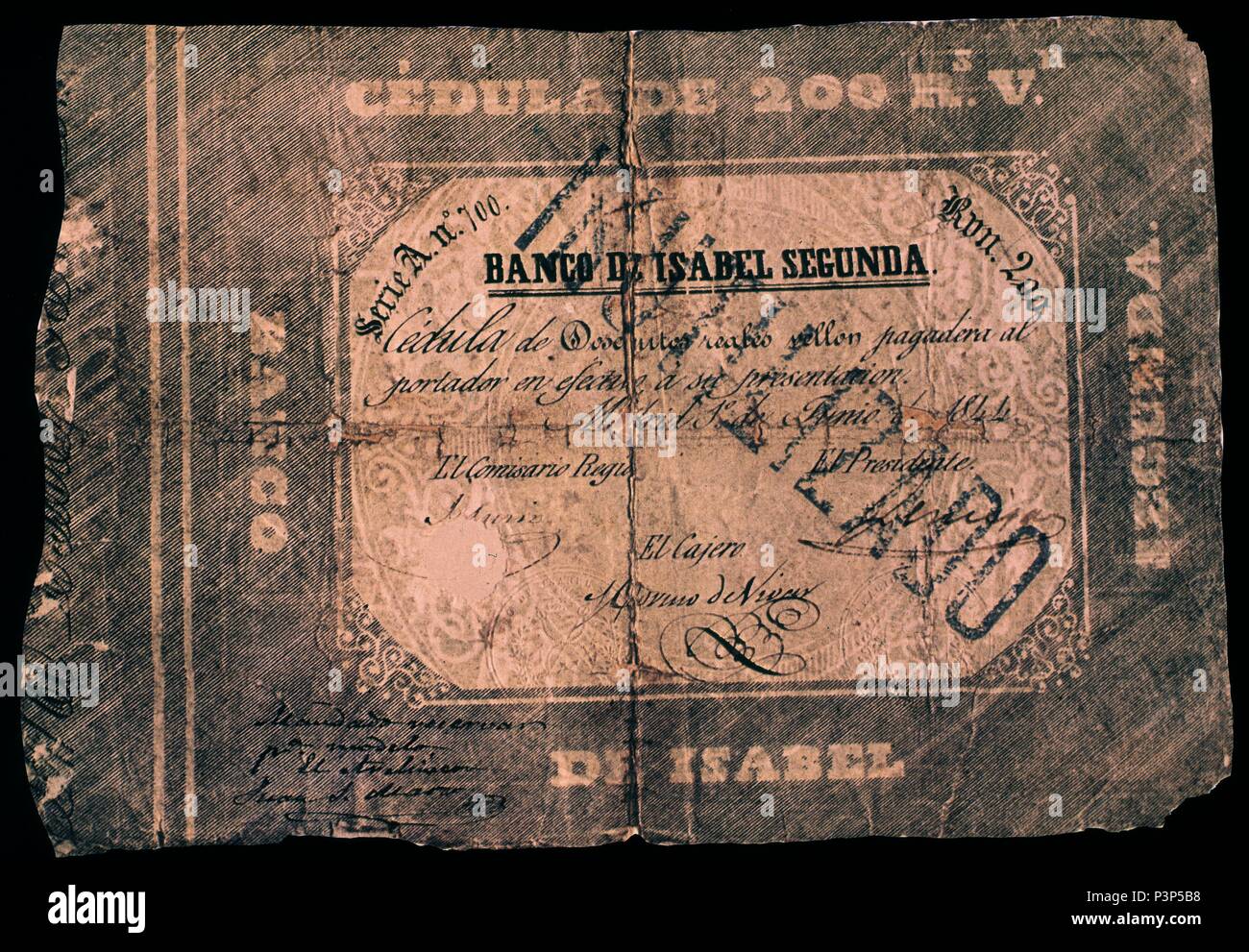 19th century spanish currency hi-res stock photography and images - Alamy