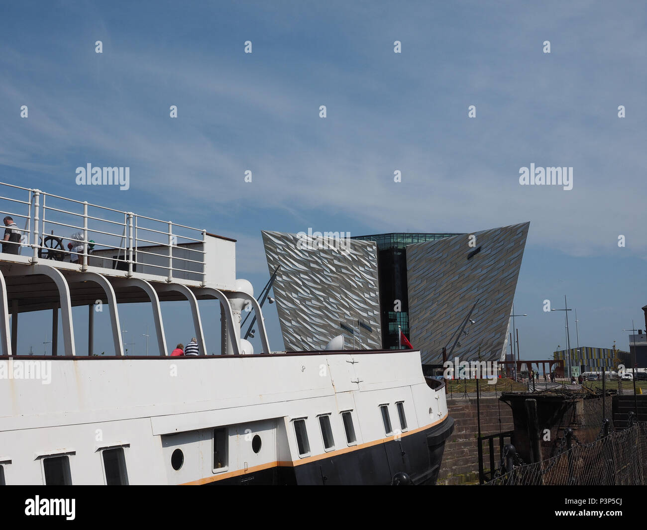 BELFAST, UK - CIRCA JUNE 2018: SS Nomadic tender ship of the White Star ...