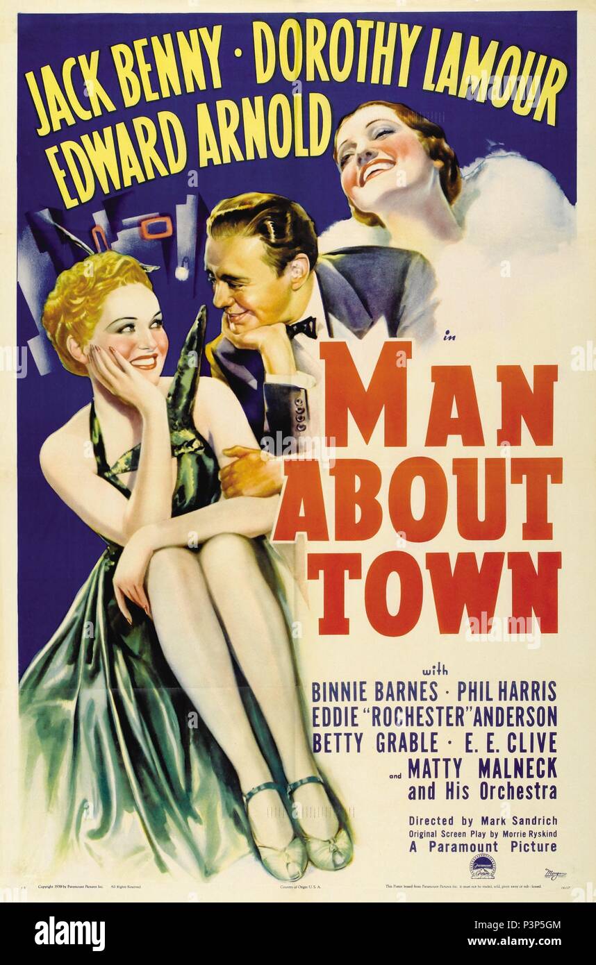 Original Film Title: MAN ABOUT TOWN. English Title: MAN ABOUT TOWN ...