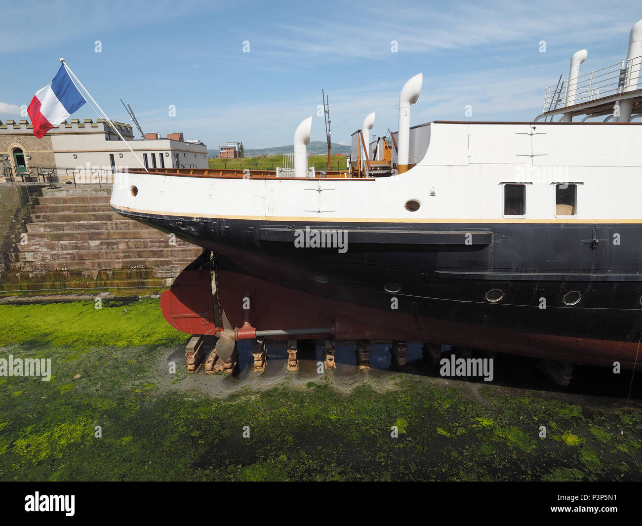 BELFAST, UK - CIRCA JUNE 2018: SS Nomadic tender ship of the White Star ...