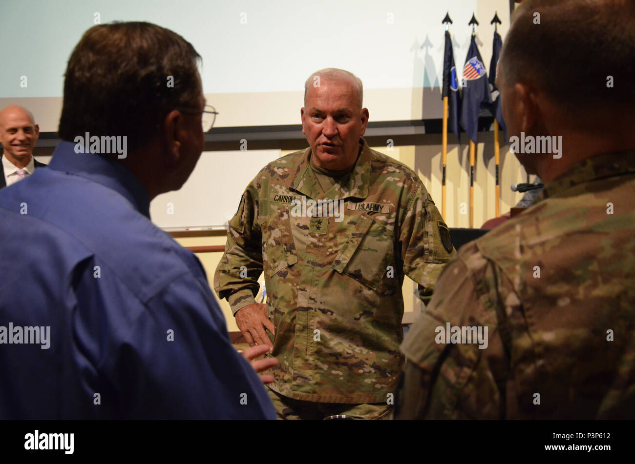 John Newman (left), Army Reserve Ambassador for the state of Illinois ...