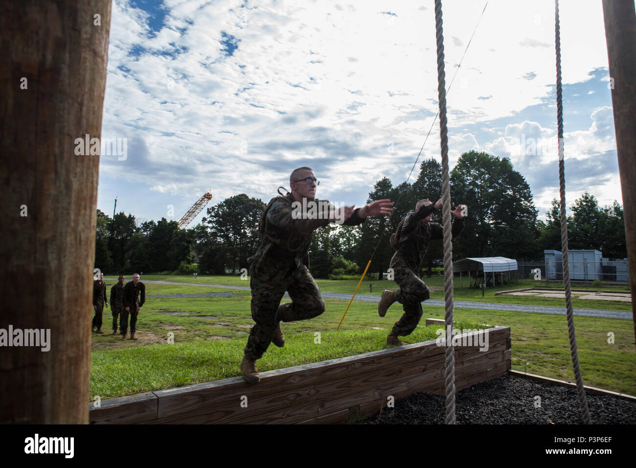 Candidates with Delta Company, Officer Candidate School (OCS), conduct ...