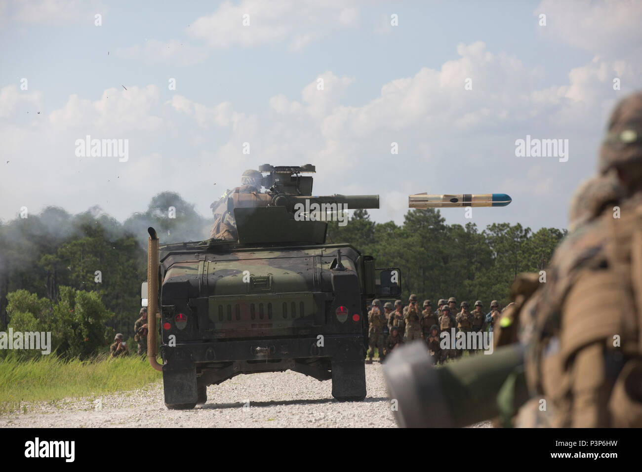 U.S. Marines from Combined Anti-Armor Team Platoon, Weapons Company ...