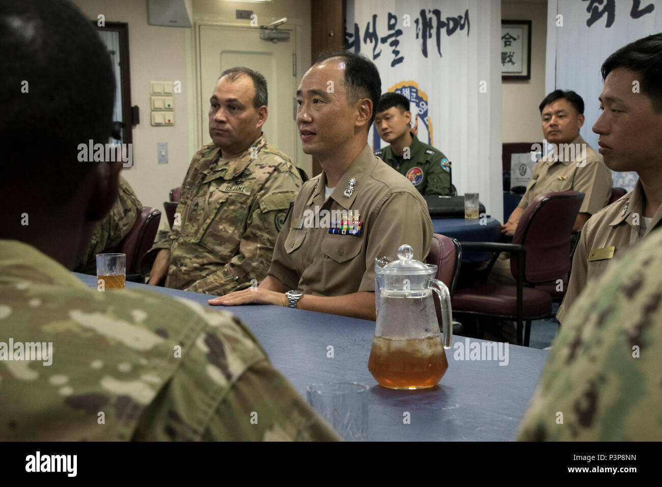 South Korean Navy Capt. Kim Kyung-Ryul, Commander of the Republic of ...