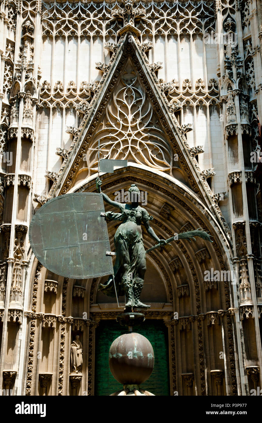 The Triumph of Faith Statue - Seville - Spain Stock Photo - Alamy