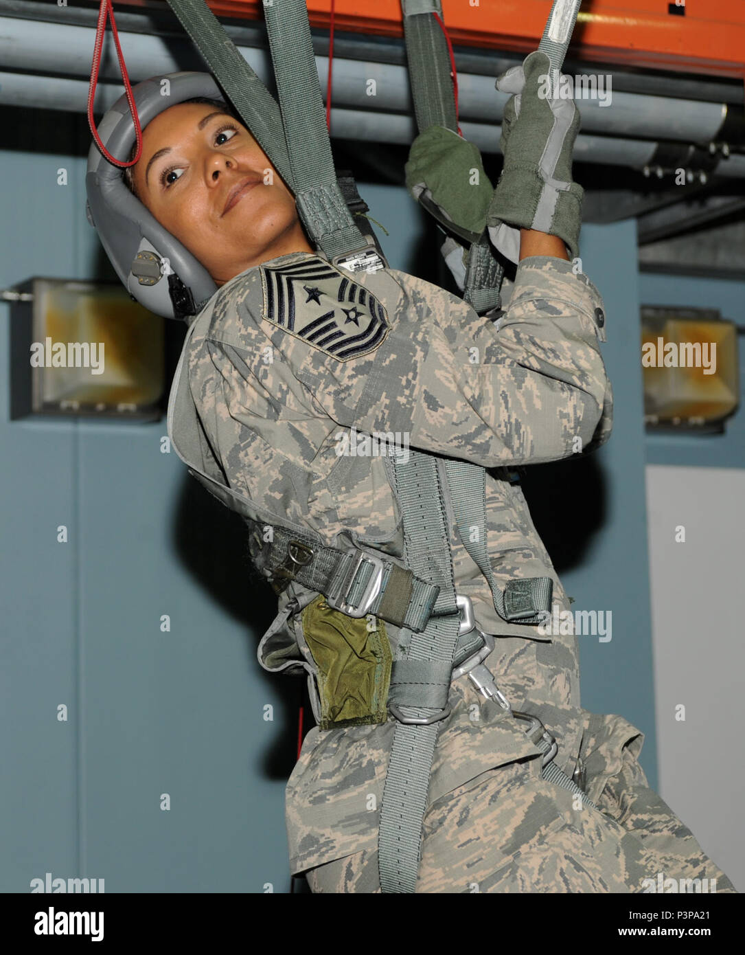 Chief Master Sgt. Sonia Lee, the command chief of the 28th Bomb Wing ...