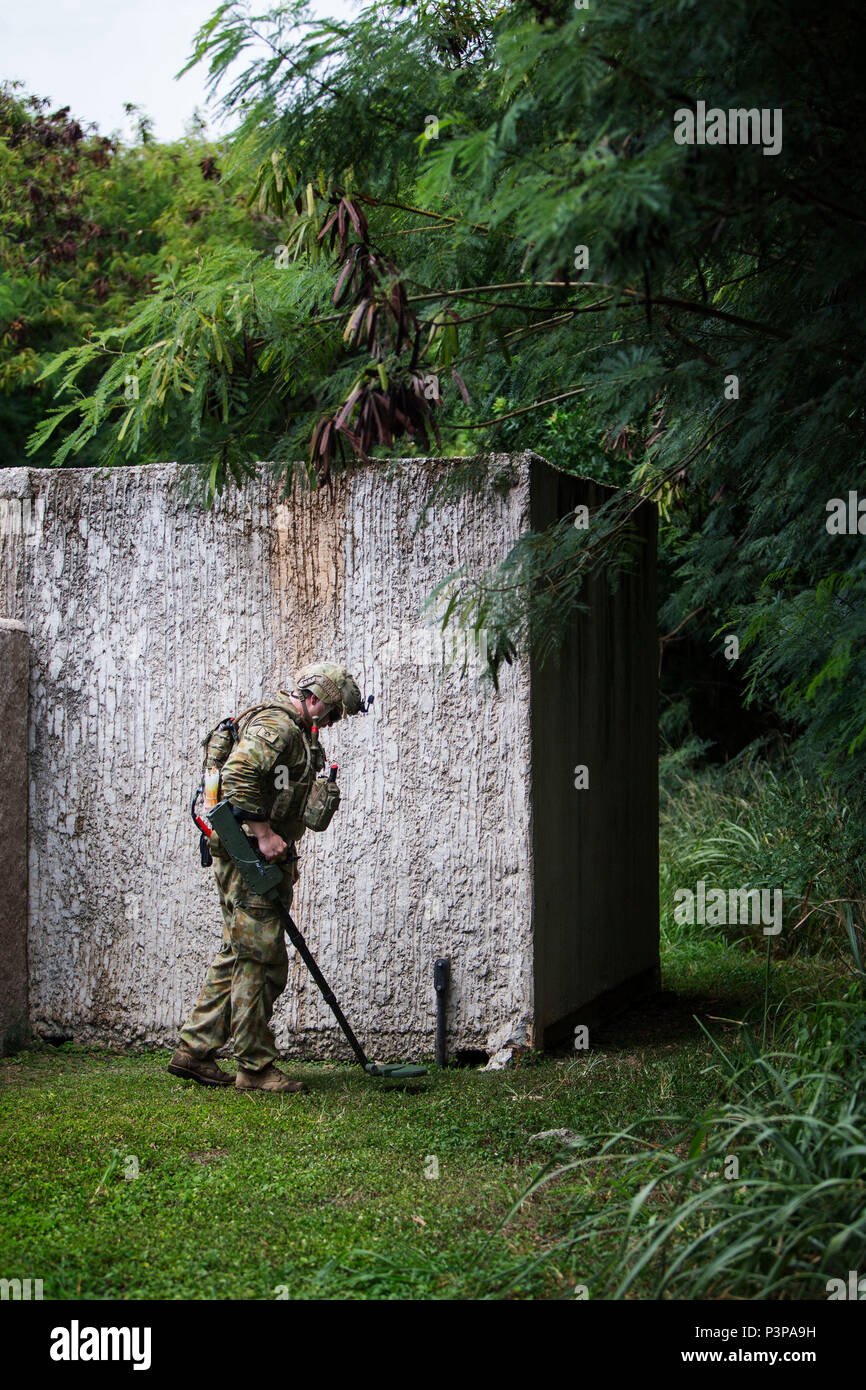 Able Seaman Clearance Diver Sam Lau from the Australian Maritime Explosive Ordinance Disposal ...