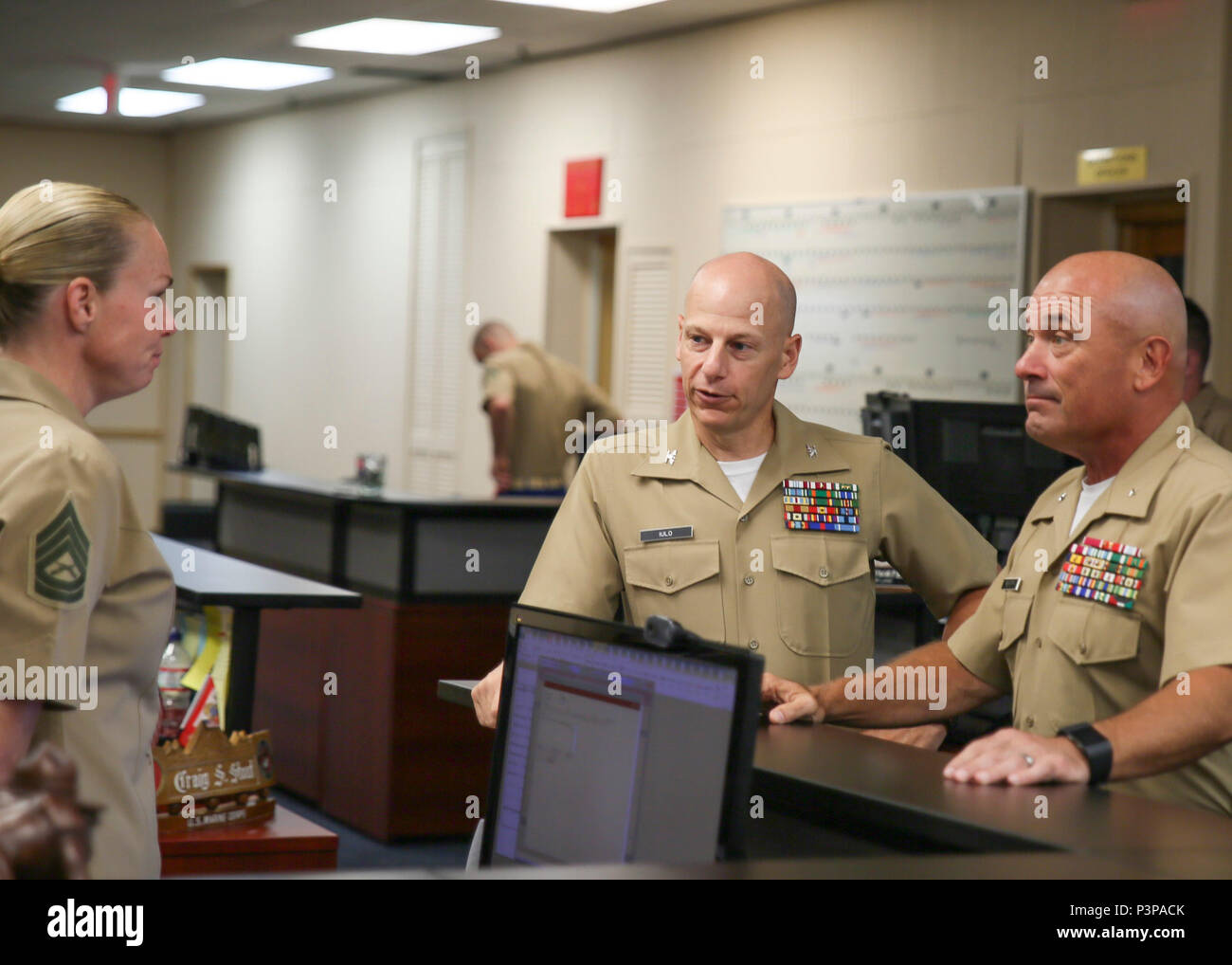 U.S. Marine Corps Brig. Gen. Austin Renforth, the commanding general of ...