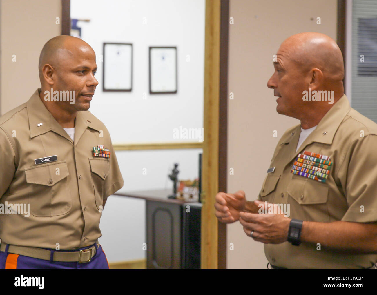 U.S. Marine Corps Brig. Gen. Austin Renforth, the commanding general of ...