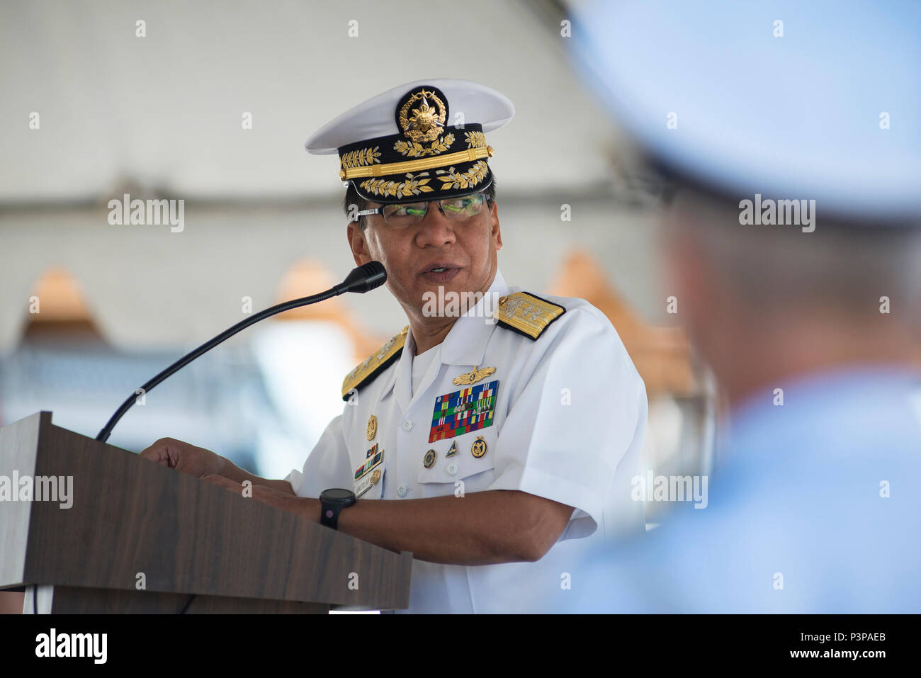 Rear Adm. Bayani Gaerlan, Commander of the Philippine Navy Fleet ...