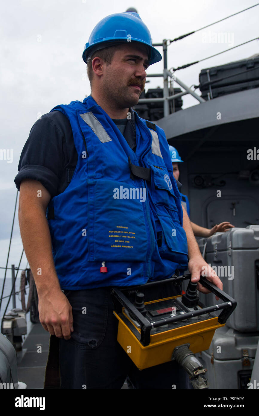 SEA (May 07, 2017) - Quartermaster 2nd Class Zachery Baize, assigned to ...