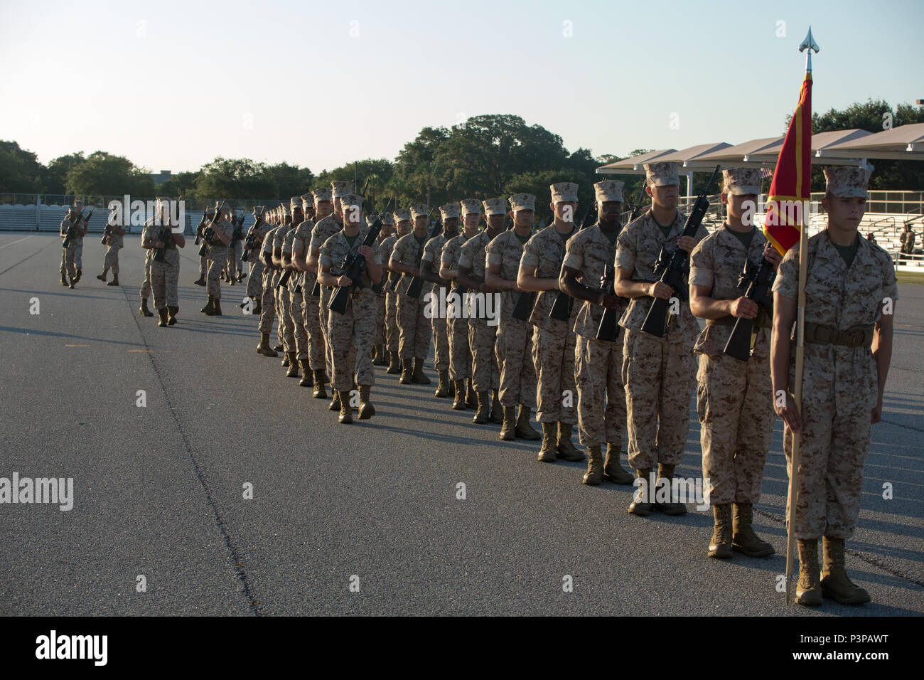 Recruits of Platoon 1054, Delta Company, 1st Recruit Training Battalion ...