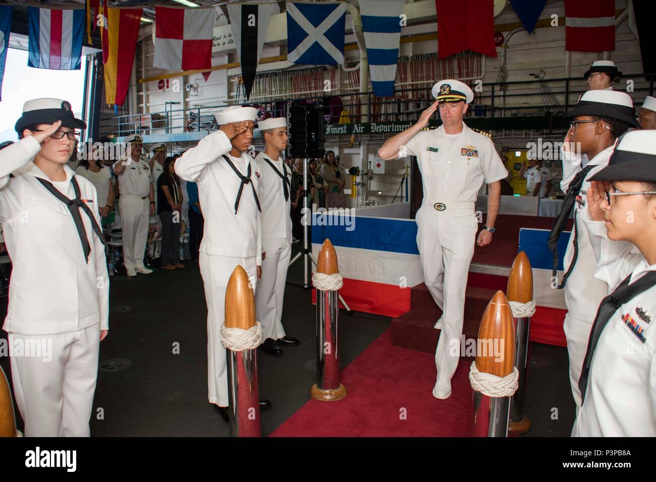 SASEBO, Japan (July 20, 2016) Capt. Nathan Moyer, commanding officer of ...