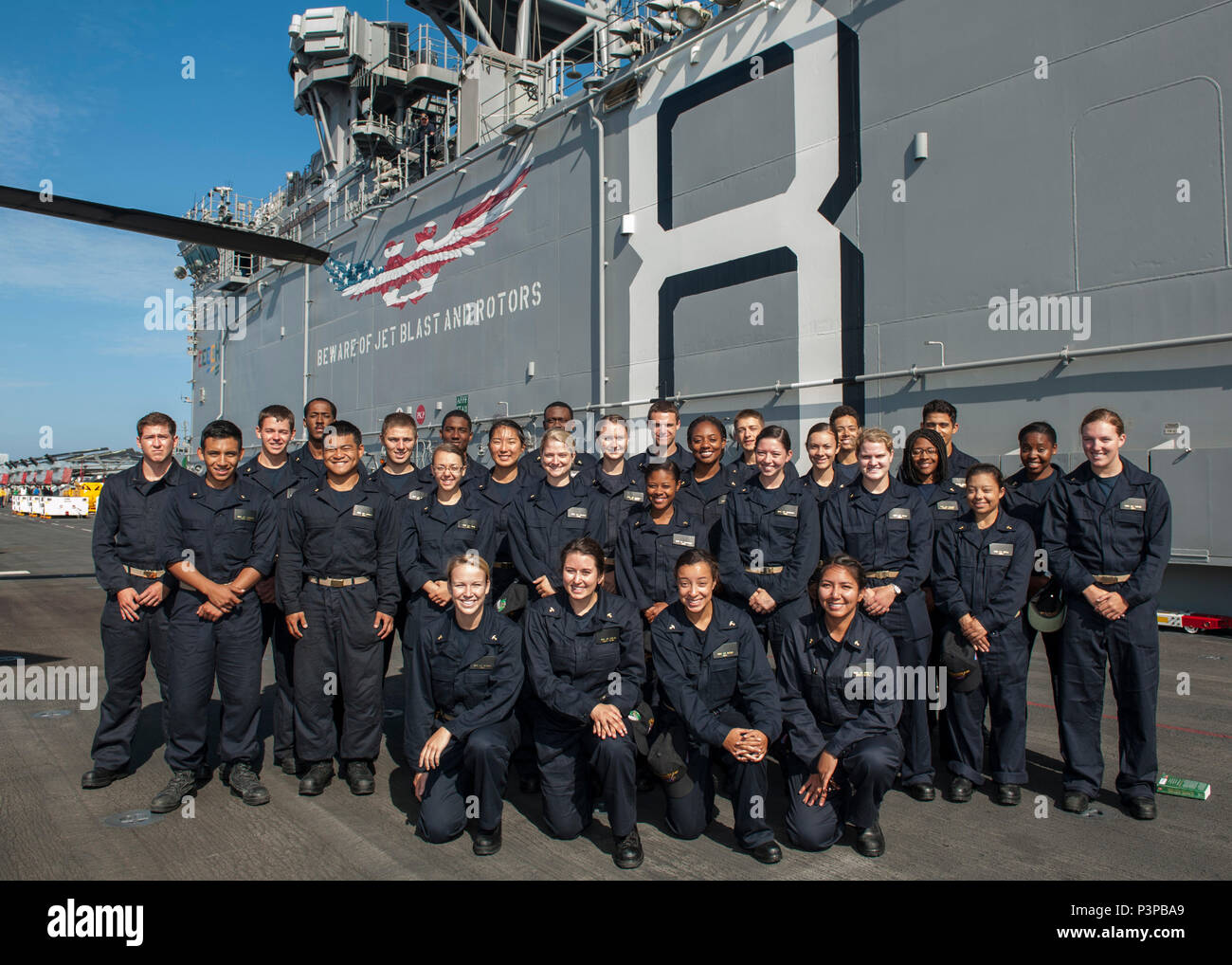 PACIFIC OCEAN (July 19, 2016) - Midshipmen from the U.S. Naval Academy ...