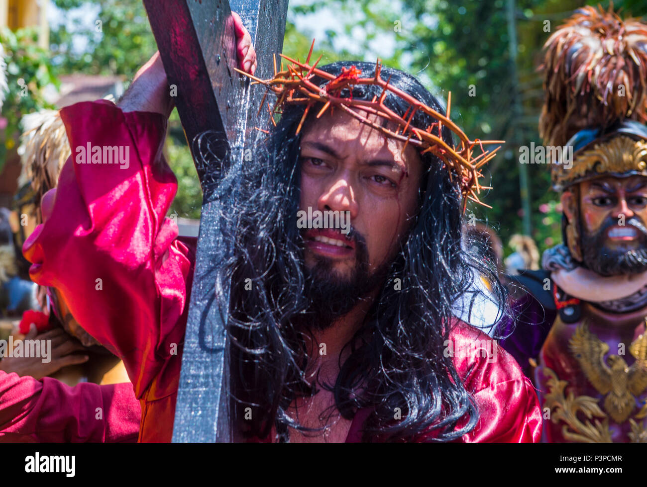 Participants in the Moriones festival in Boac Marinduque island the ...
