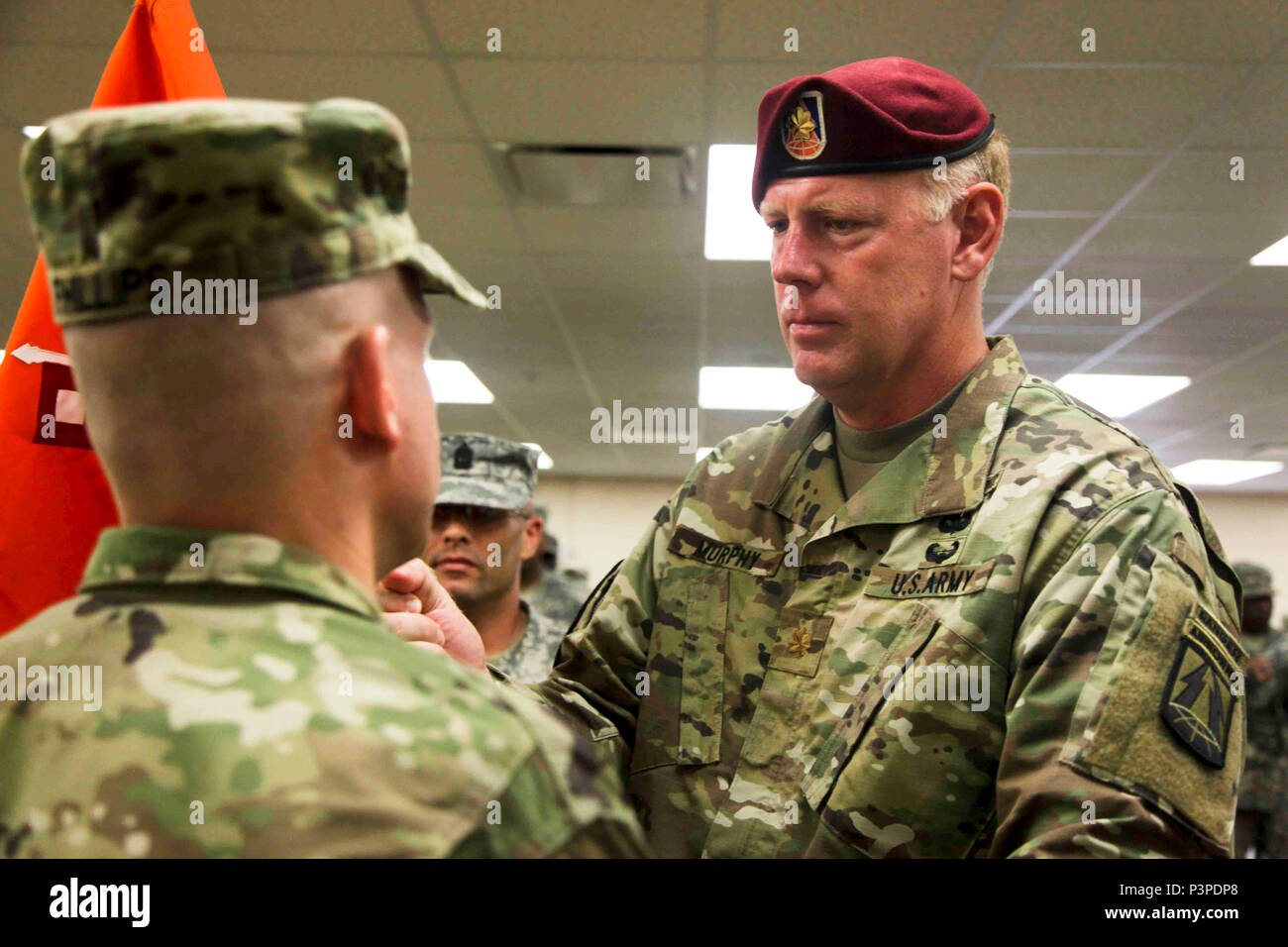 U.S. Army Maj. Murphy, commander of the 982nd Combat Camera Company ...