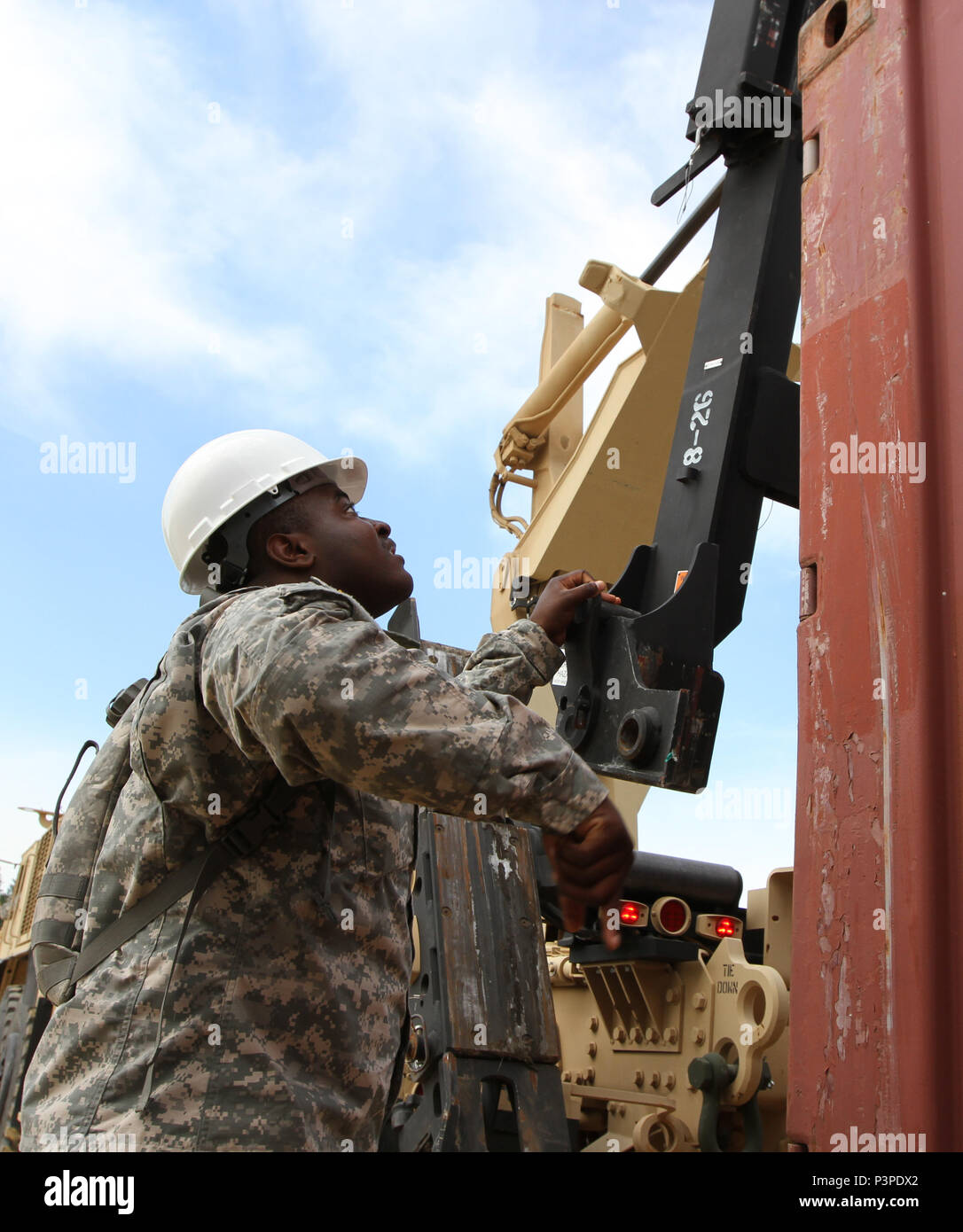 FORT MCCOY, Wisc. -- Spc. Jonathan Bryant, a cargo specialist from Los ...