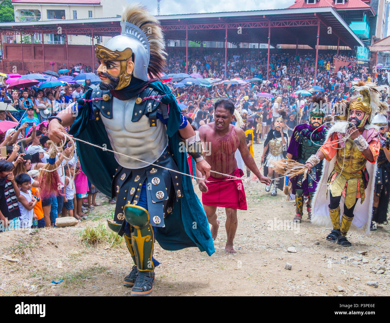 Participants in the Moriones festival in Boac Marinduque island the ...