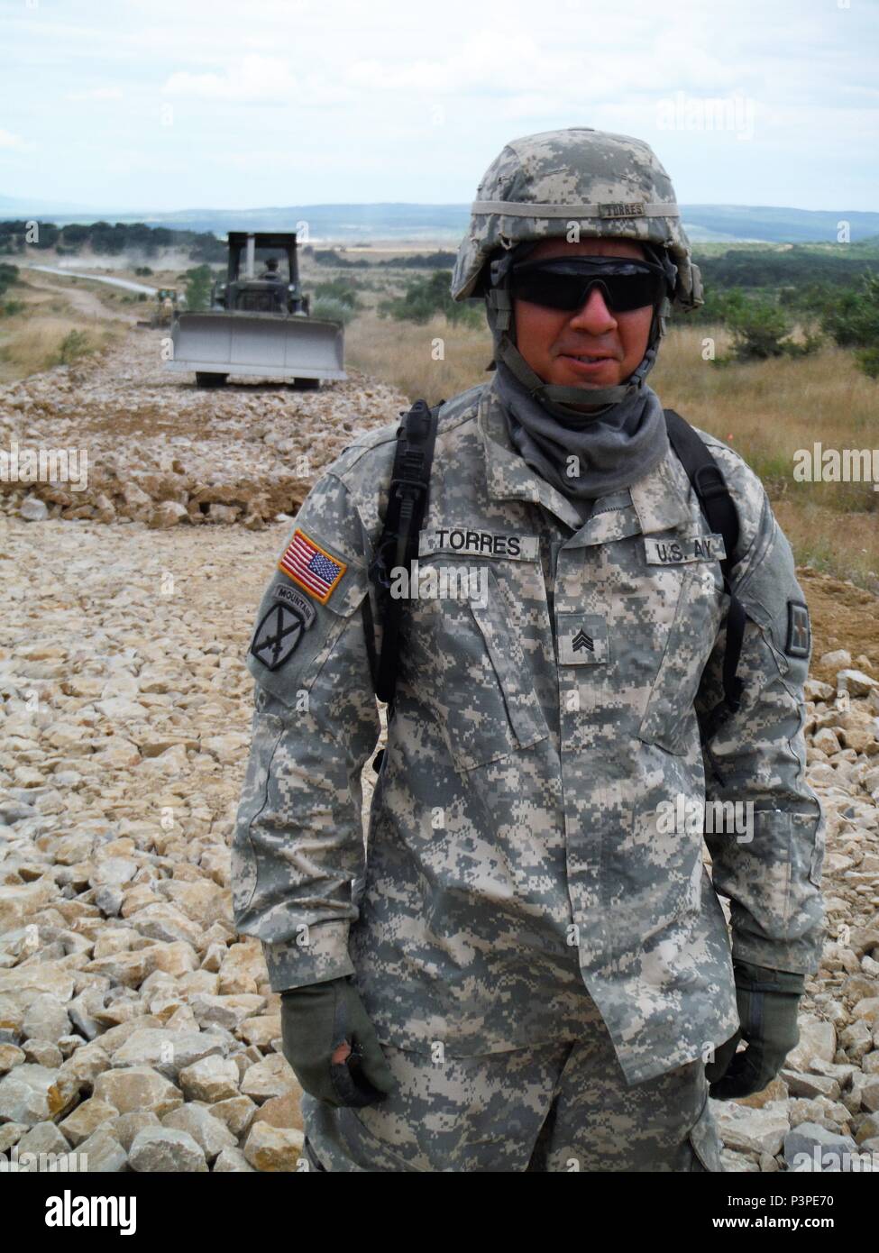 U.S. Army Reserve soldier Sgt. Ivan Torres, of Miami, Florida with the ...