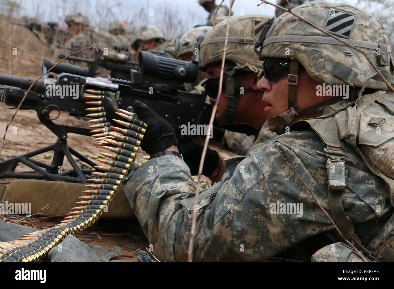 Soldiers from Bravo Company, 1st Battalion, 30th Infantry Regiment, 2nd ...