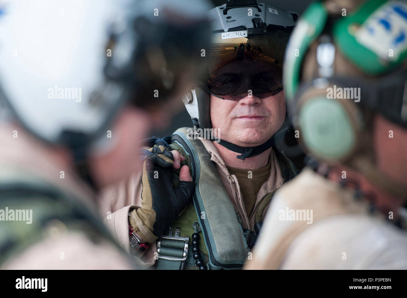 ARABIAN GULF (May 7, 2017) Capt. James McCall III, commander, Carrier ...