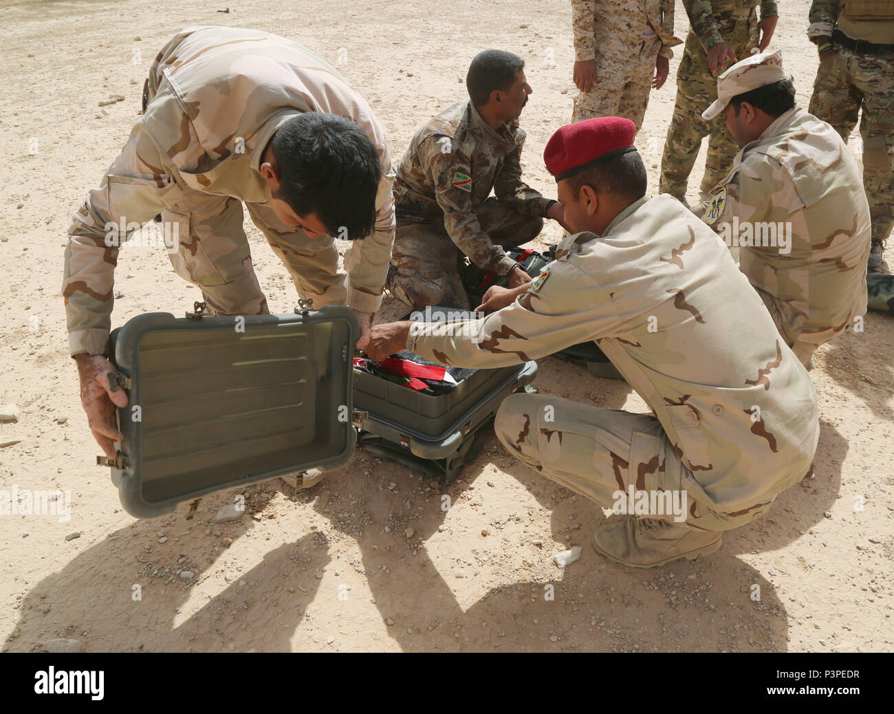 7th Iraqi Army Division explosive ordinance disposal technicians ...