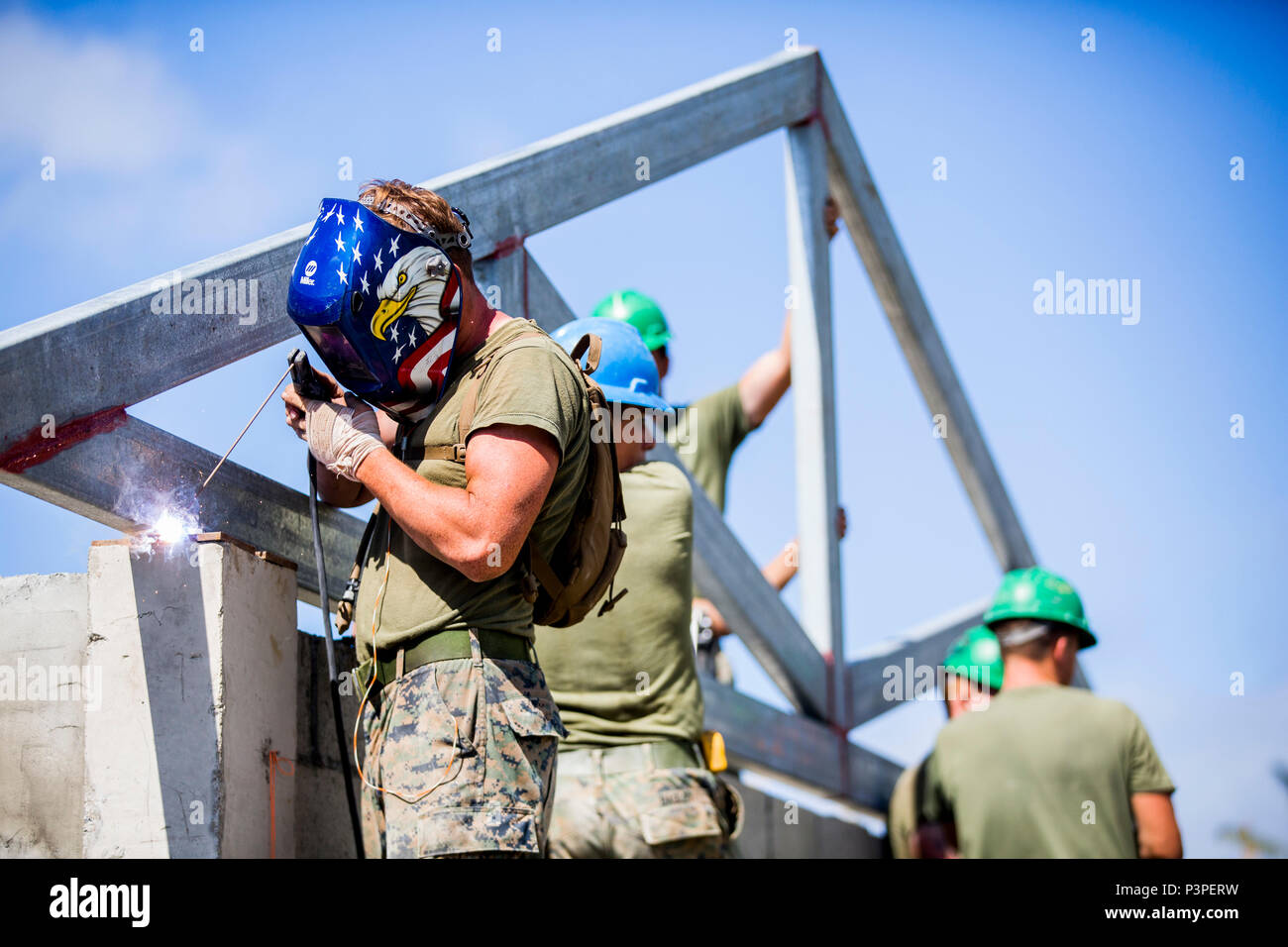 U.S. Marine Lance Cpl. James T. Tedder with Task Force Koa Moana 16.2 ...