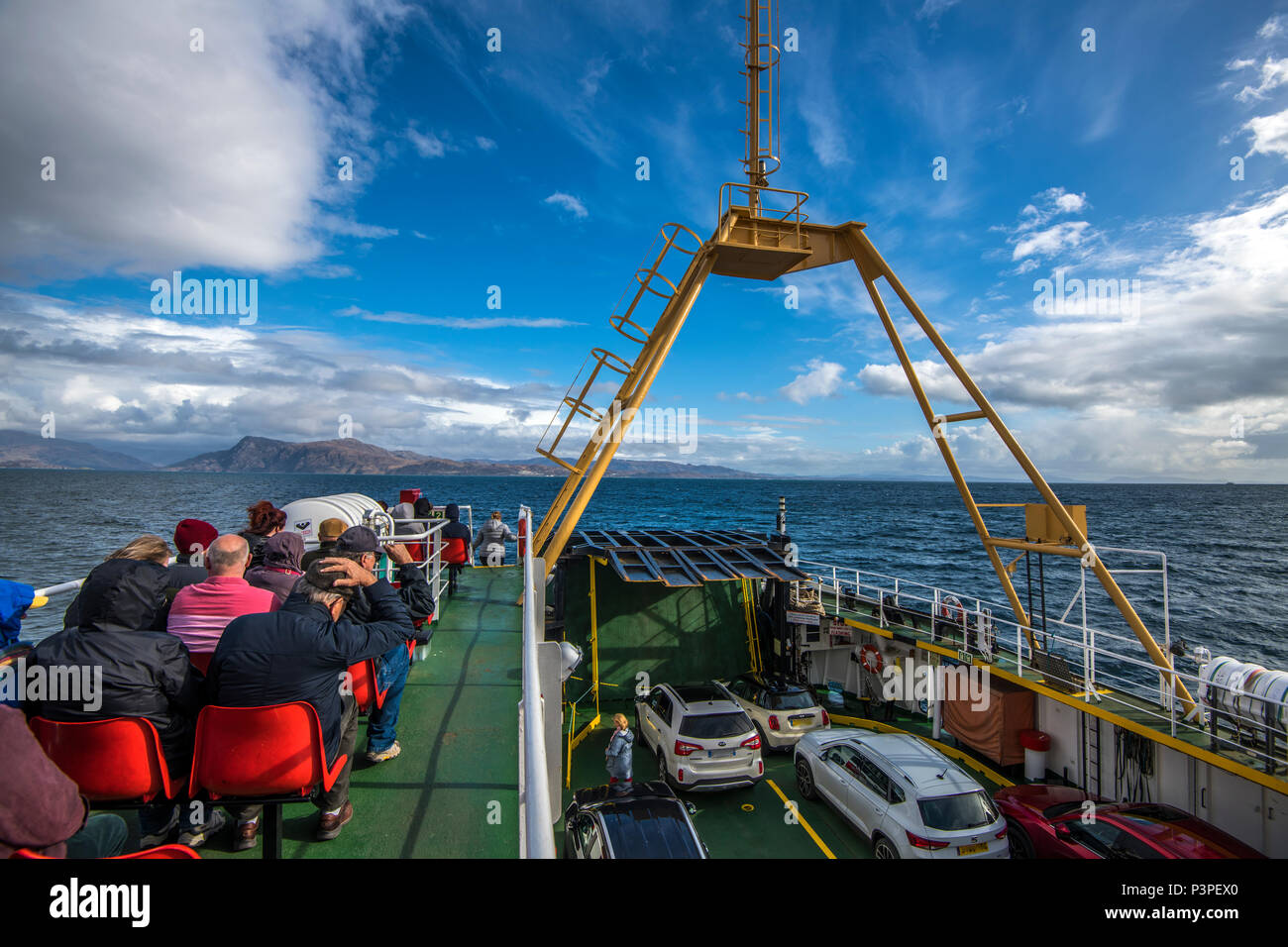The Armadale to Mallaig car ferry sets sail from the Ilse of Skye in ...